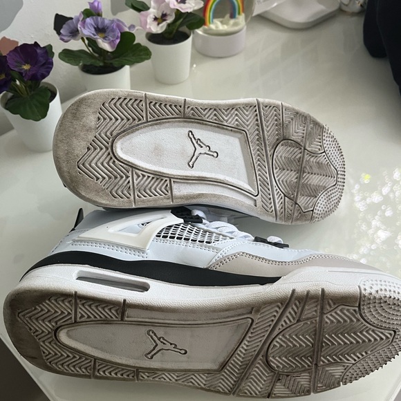 Nike | Shoes | Nike Air Jordan Retro 4s In Military Black | Poshmark